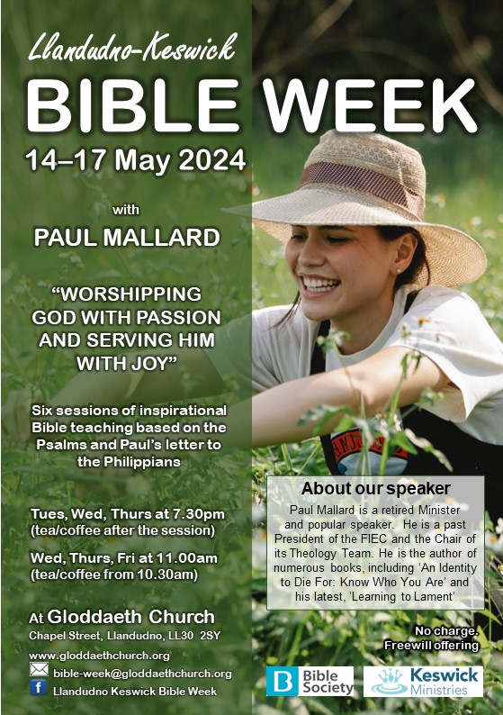 Llandudno – Keswick Bible Week 2024 | gloddaeth church